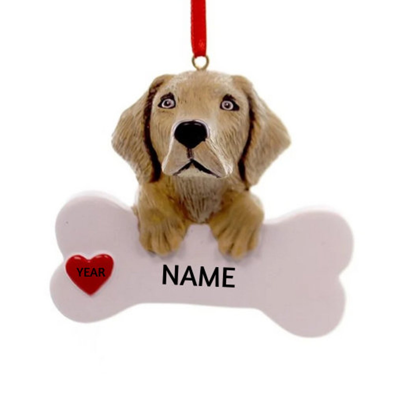 Yellow Labrador Retriever Personalized Christmas Ornament - Etsy