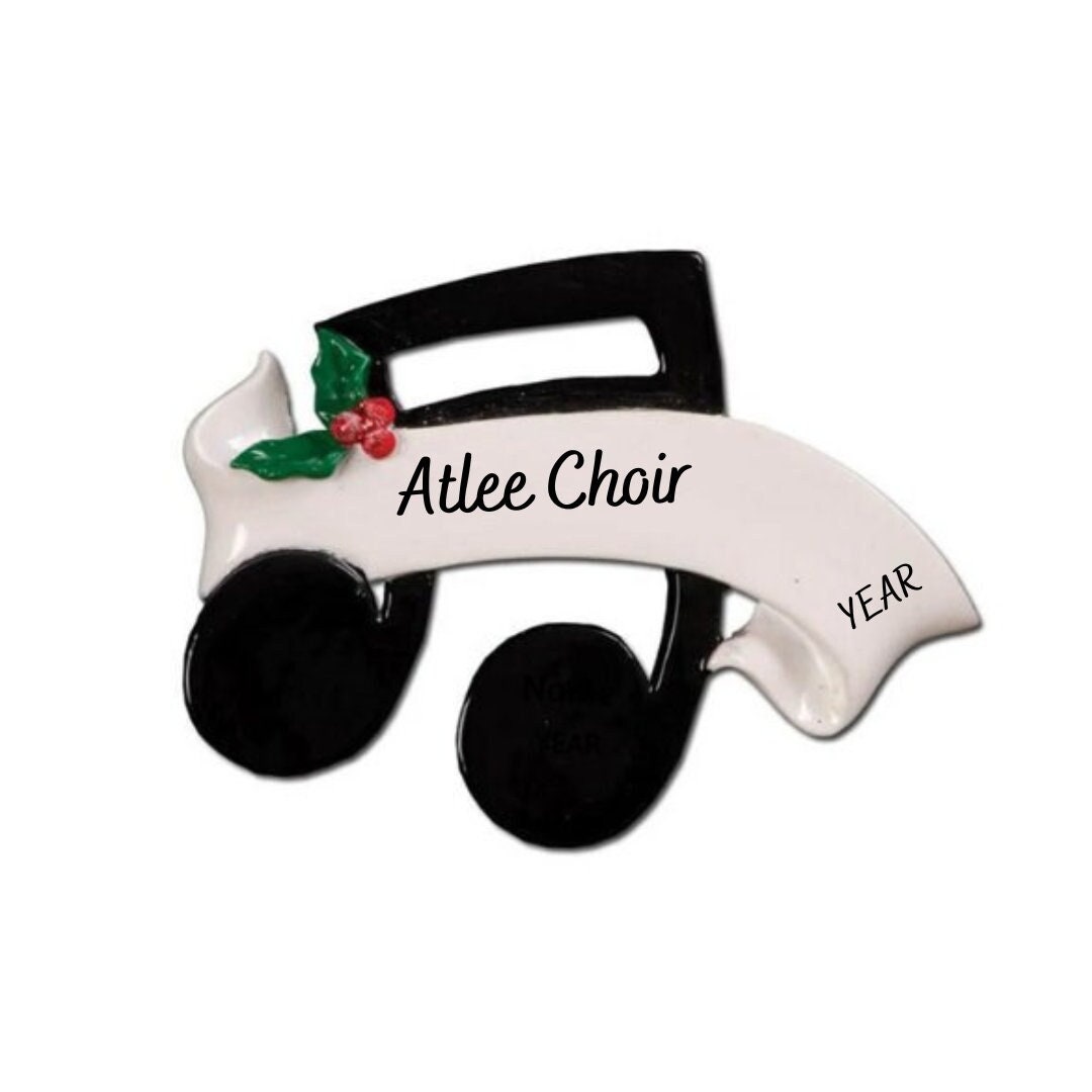 Personalized Music Note Ornament - Musician Ornament - Gift for Music ...