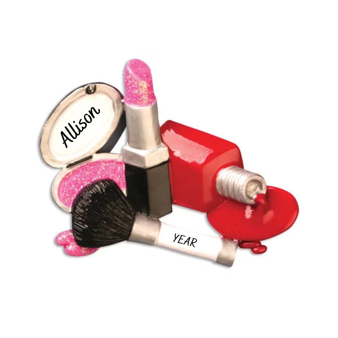 Personalized Makeup Ornament - Nail Technician Ornament - Cosmetology ...