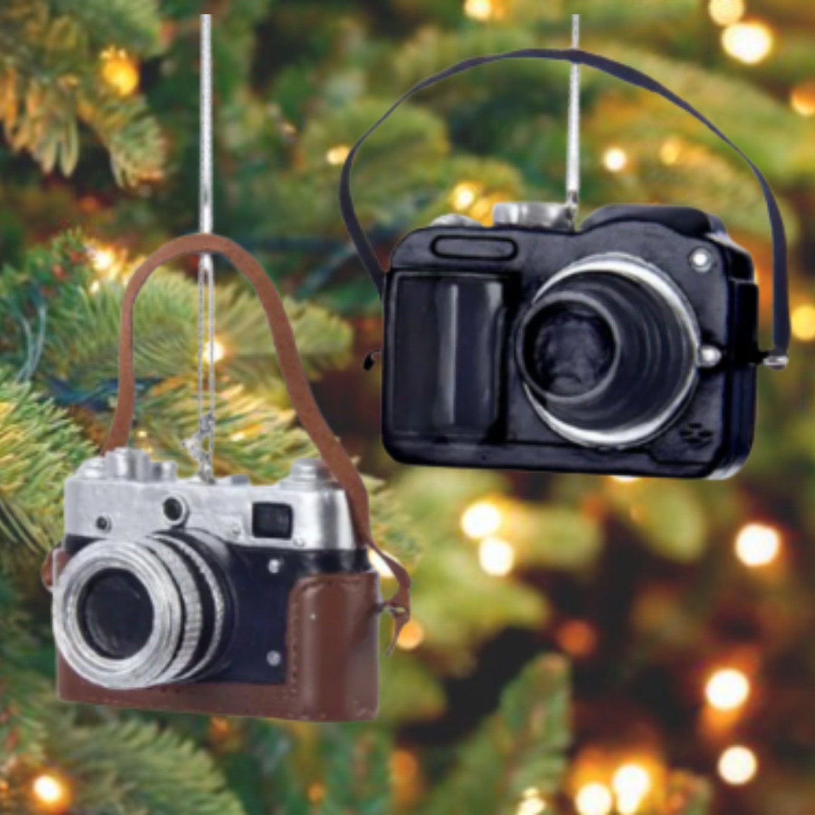 Black or Brown Digital Camera Christmas Ornament - Photographer ...