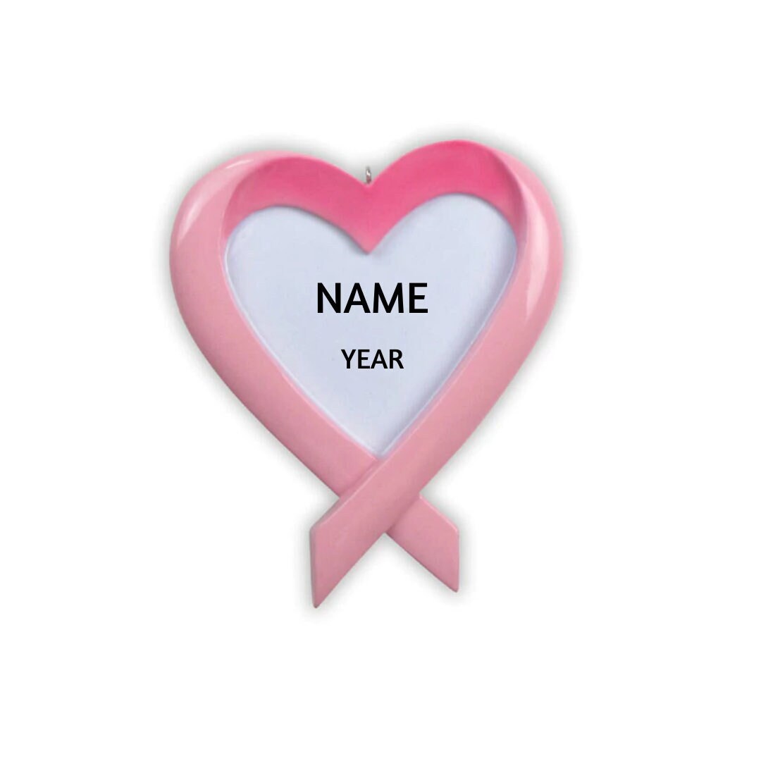 Personalized Breast Cancer Ornaments - Breast Cancer Pink Ribbon ...