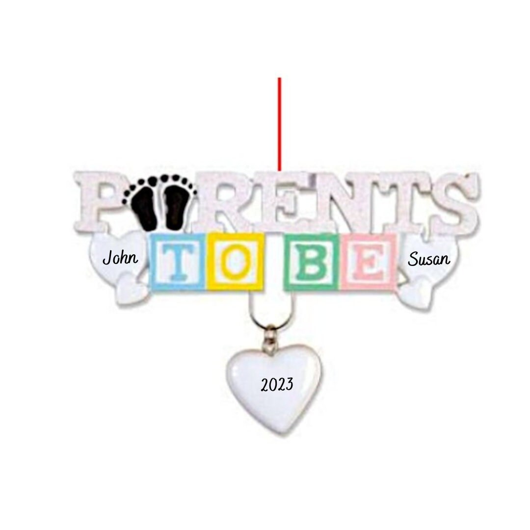 Parents to Be Hand Personalized Christmas Ornament 2024 - Etsy