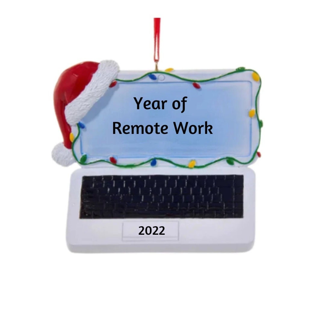Personalized Laptop Computer Ornament Laptop Ornament Computer Ornament Remote Work IT Worker ...