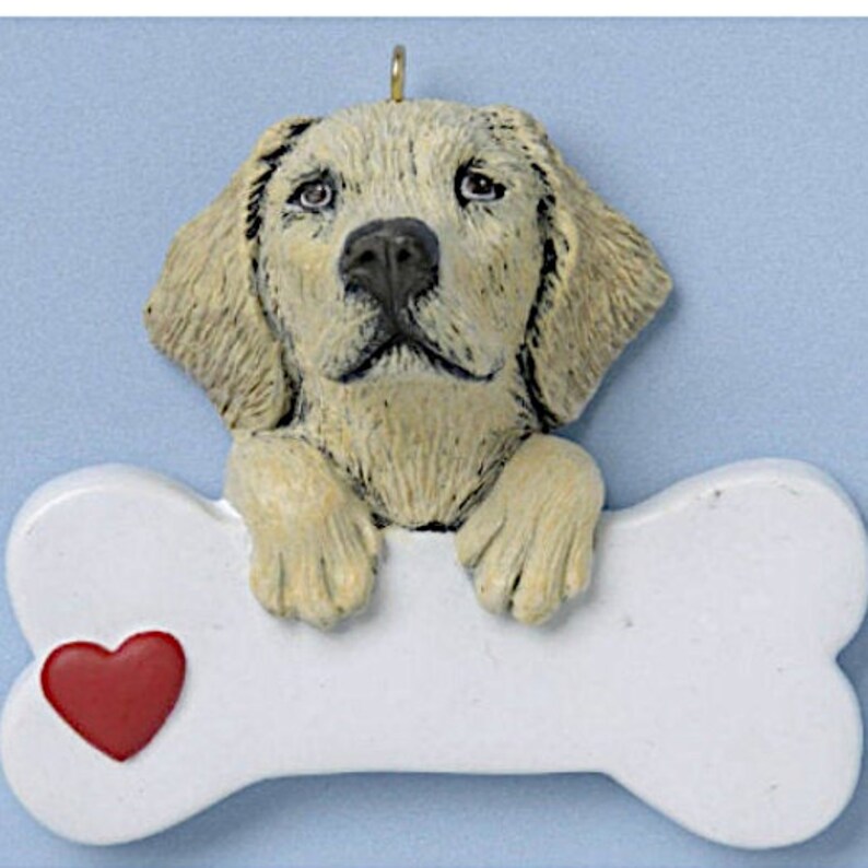 Yellow Labrador Retriever Personalized Christmas Ornament | Etsy