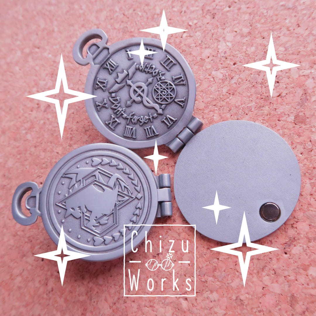 Anime Fullmetal Alchemist Pocket Watch | FMA | Spinning POP | Enamel ...