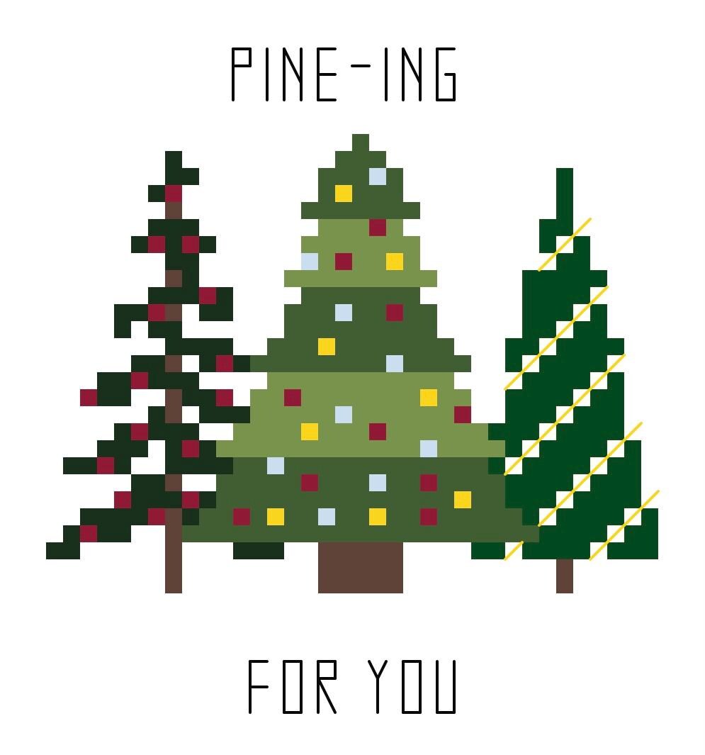 Pine-ing Ornament Cross Stitch Pattern - Etsy