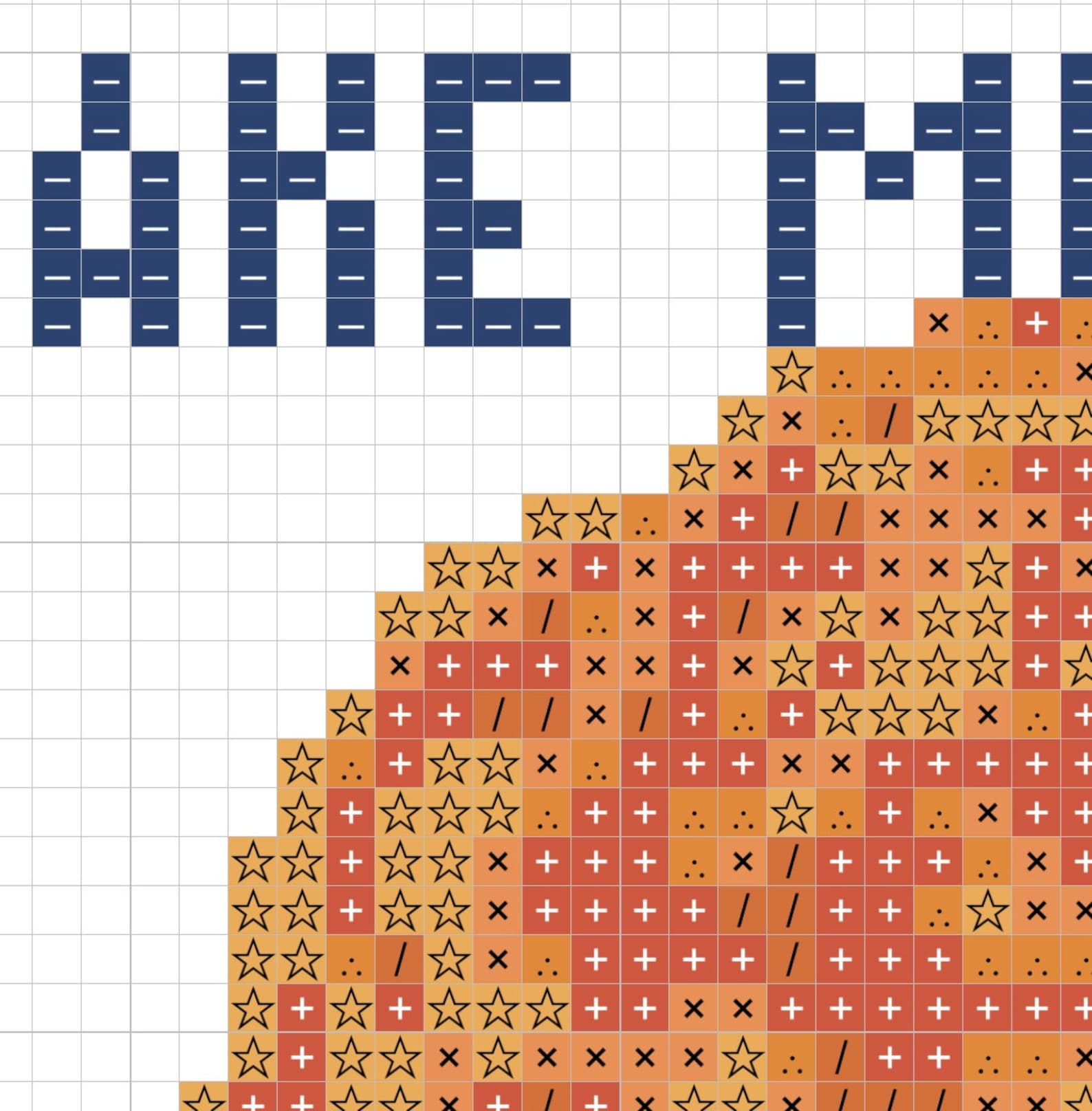The Frizz Cross Stitch Pattern - Etsy
