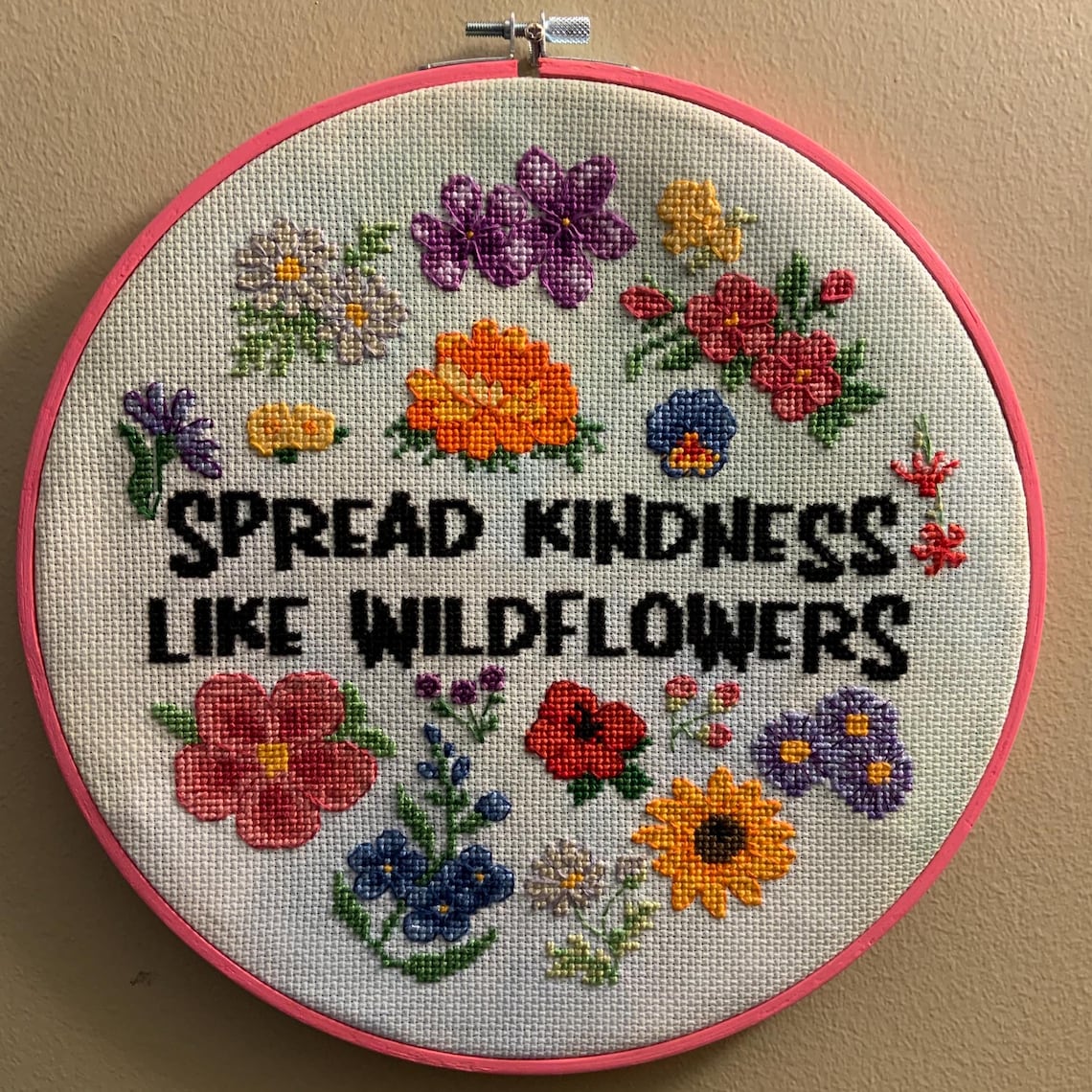 Spread Kindness Cross Stitch Pattern - Etsy