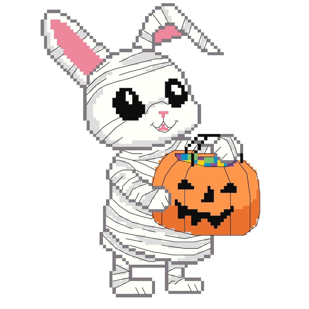 Mummy Bunny Cross Stitch Pattern - Etsy