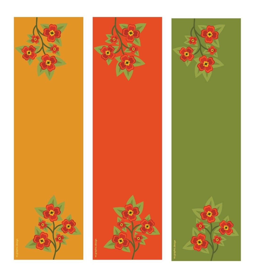 Printable | Printable Bookmarks | Printable Flower Bookmarks | Floral ...