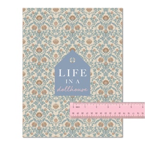 Vintage Floral Dollhouse Wallpaper in Chai - DIGITAL DOWNLOAD - Etsy
