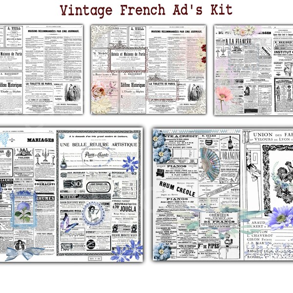 Vintage French Ads - Etsy
