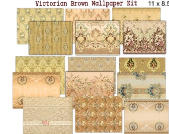 Victorian Wallpaper Digital Paper - Etsy