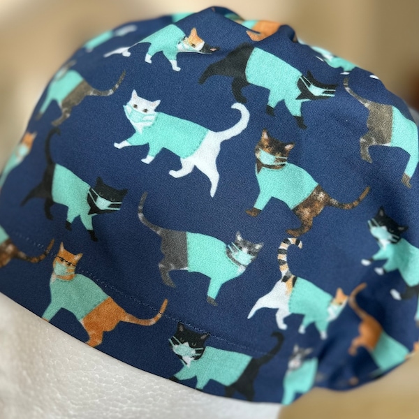 Scrub Cap Pattern With Elastic - Etsy