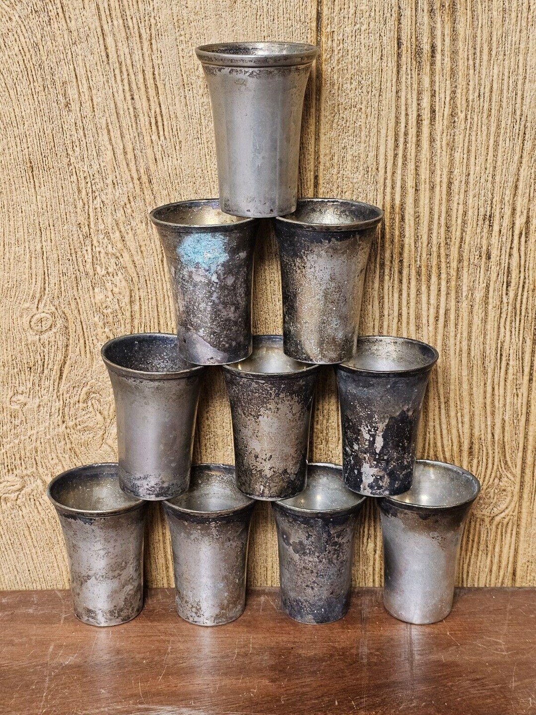 Benedict Indestructo Milkshake Cup Set of 10 EPNS on Brass From A Store ...