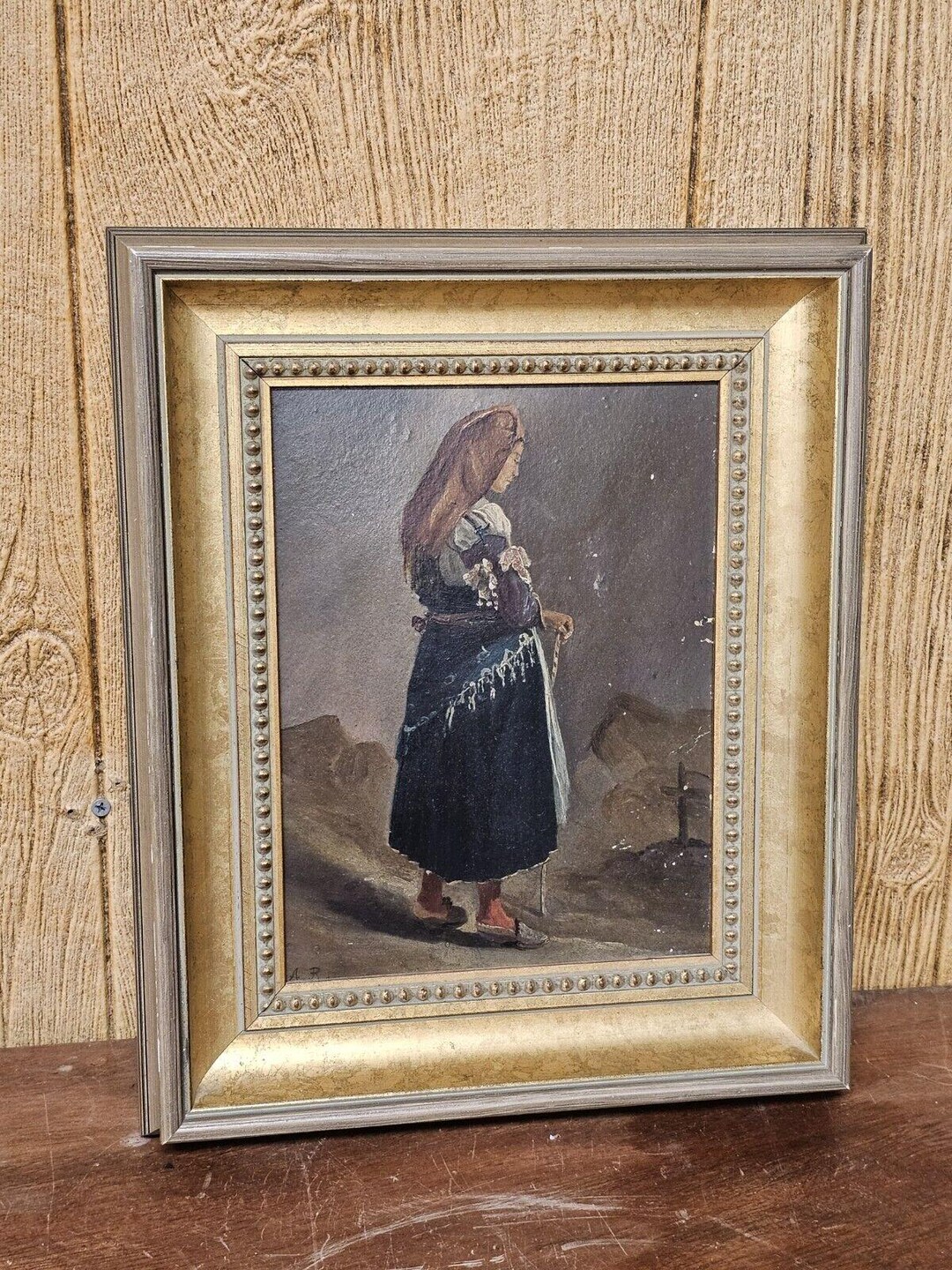 19th Century Original August Riedel Oil on Board Painting German Artist ...