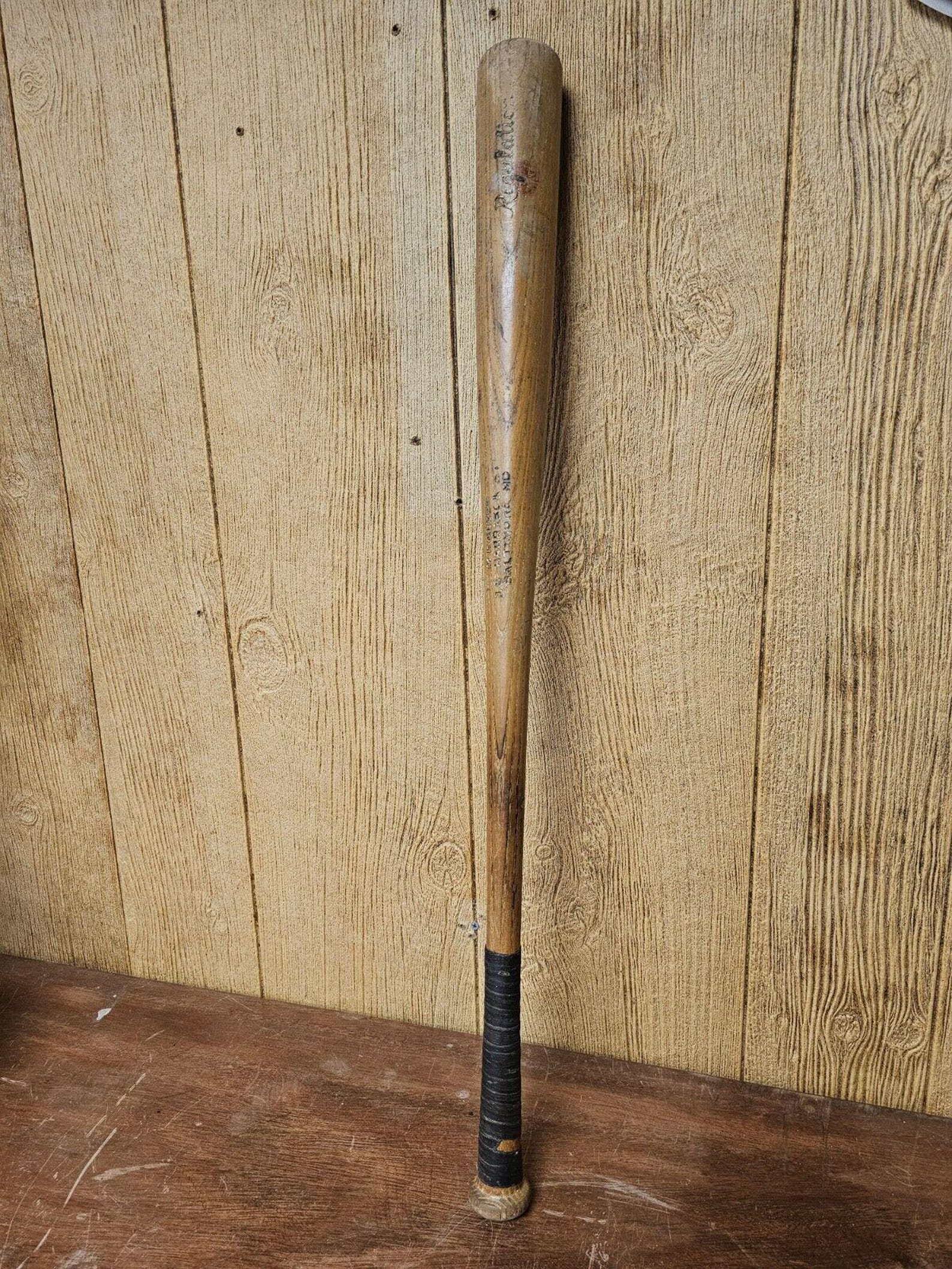 Vintage Regulation Wooden Baseball Bat Harrison Street Baltimore MD 33 ...