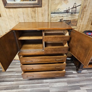 MCM Walnut Highboy Dresser Armoire by Kent Coffey for Perspectra 5 ...