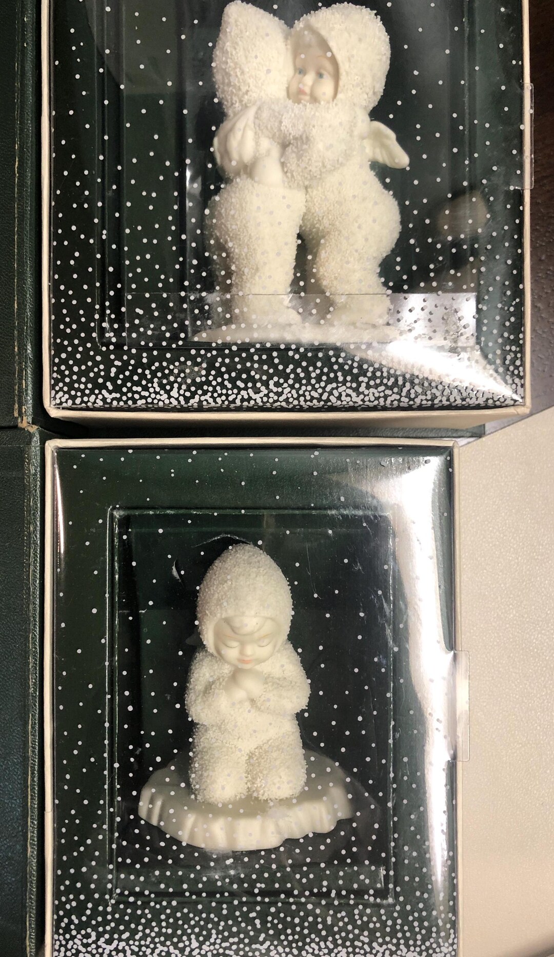 Vintage Snowbabies in Box Now I Lay Me Down to Sleep or I Need a Hug ...