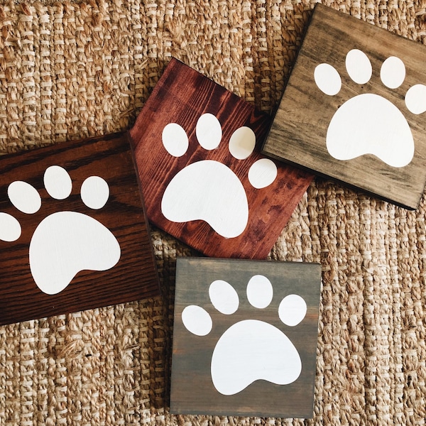 Paw Print Sign - Etsy