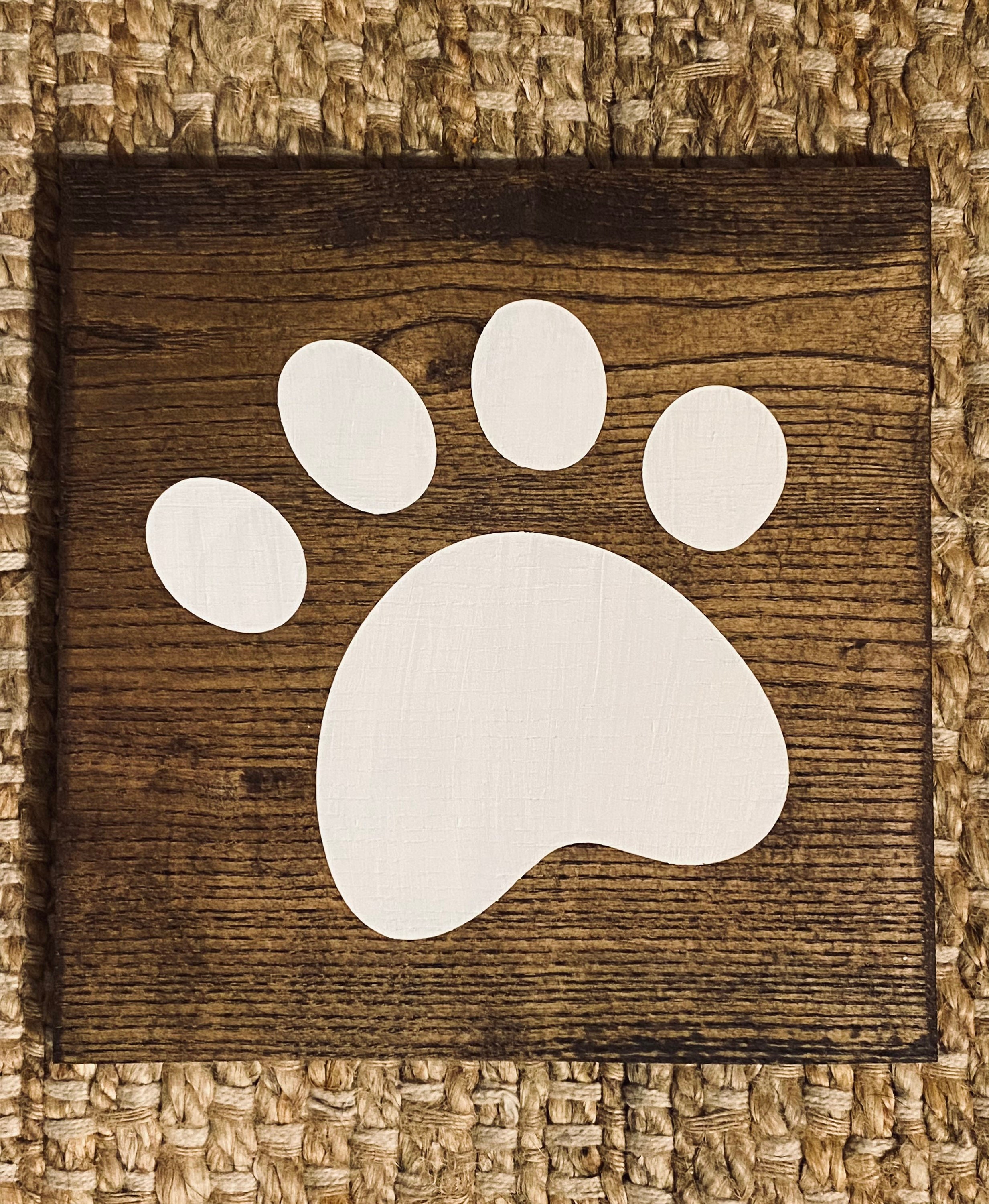 Paw Print Sign | Etsy