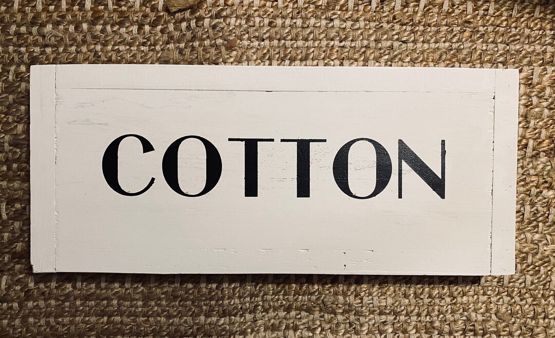 Cotton Sign - Etsy