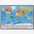 Blue World Map With Flags, High Resolution World Map Poster, Printable ...