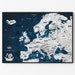Detailed Digital Map of Europe, Personalized Large Map to Mark Travels ...