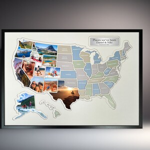 50 States Photo Map - Etsy