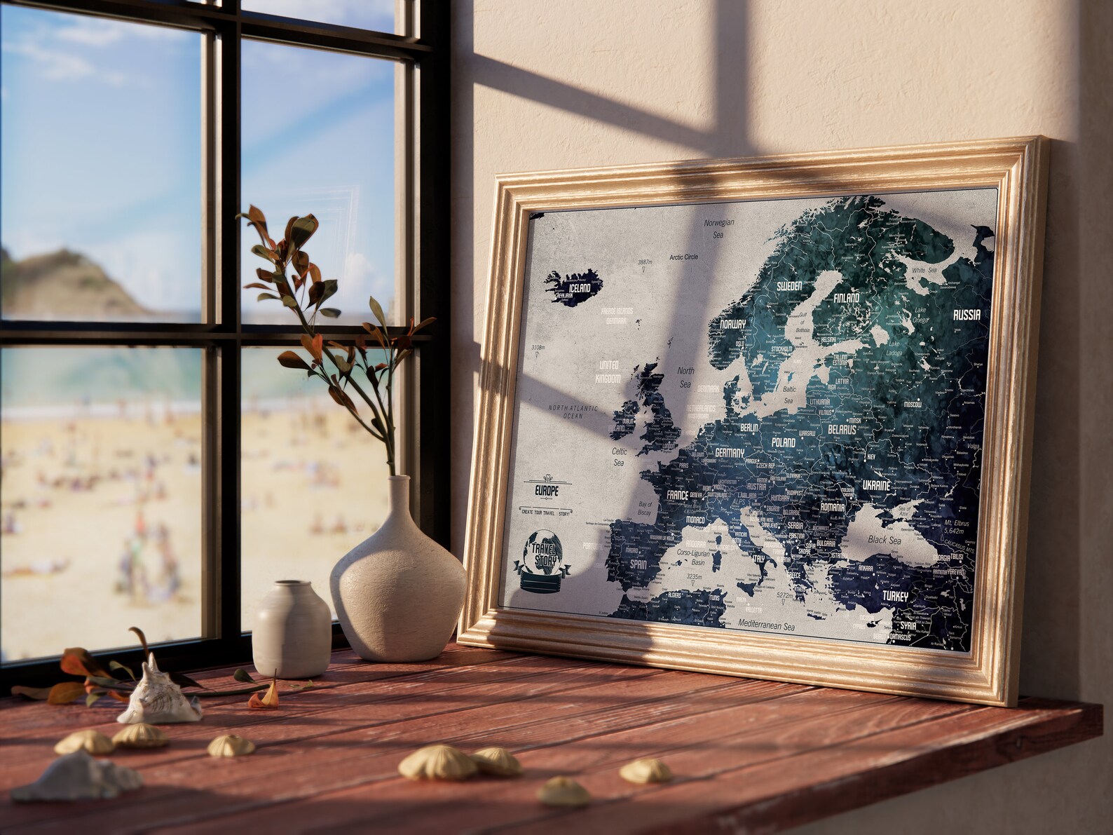 Original Map of Europe Digital Download Printable Europe Map, ICE Map ...