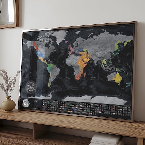 Scratch off World Map - Etsy