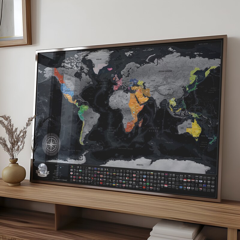 Scratch off World Map - Etsy