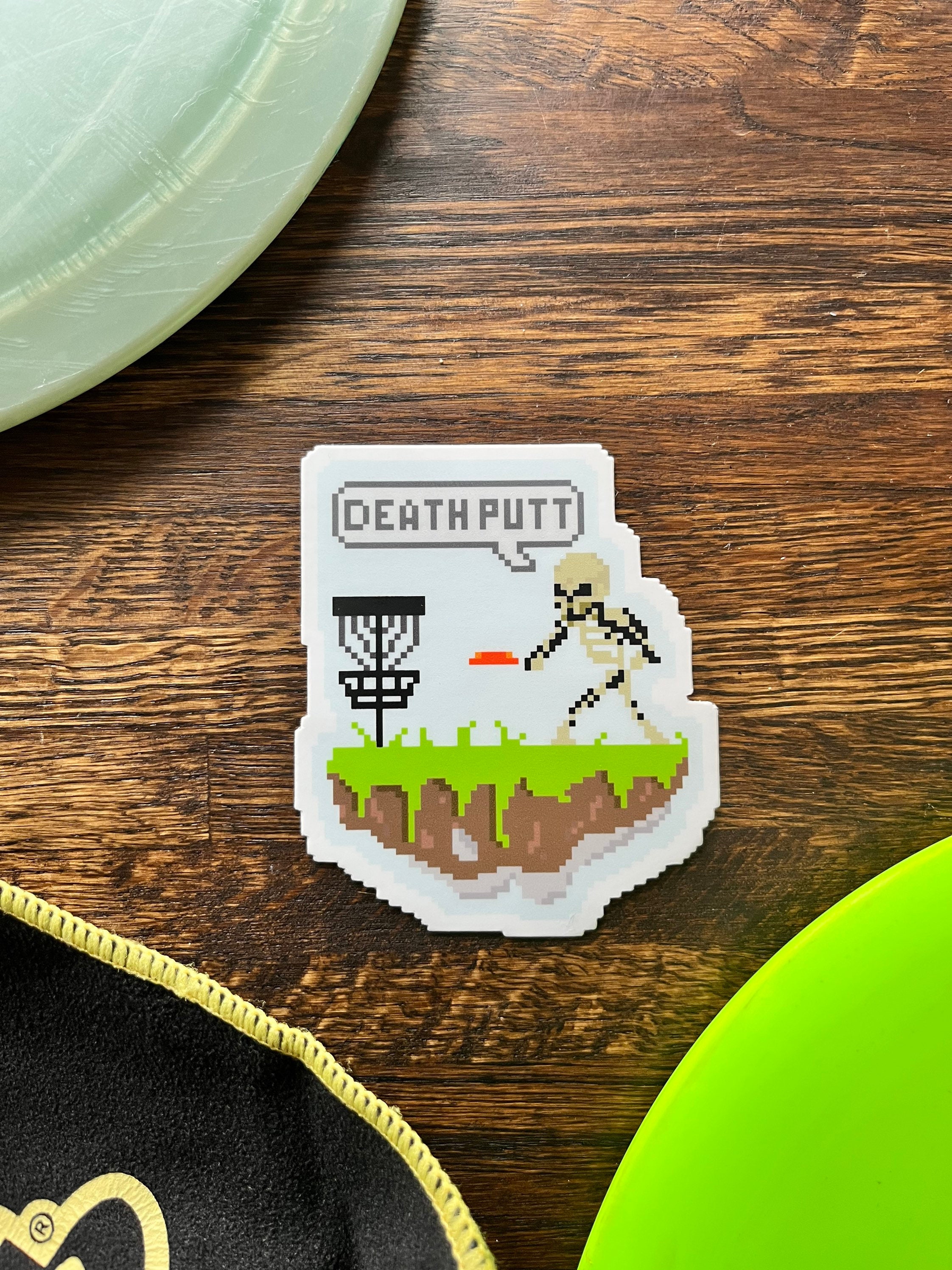 Disc Golf Sticker Death Putt Vinyl Decal - Etsy