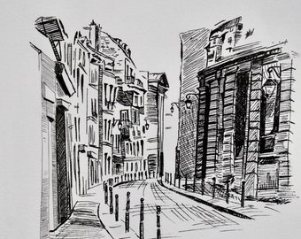 Ink Drawing Original | Etsy