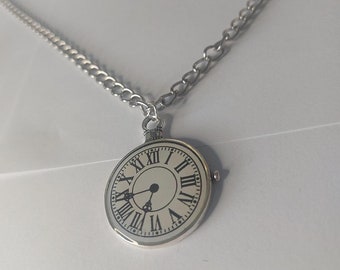 Clock Necklace | Etsy