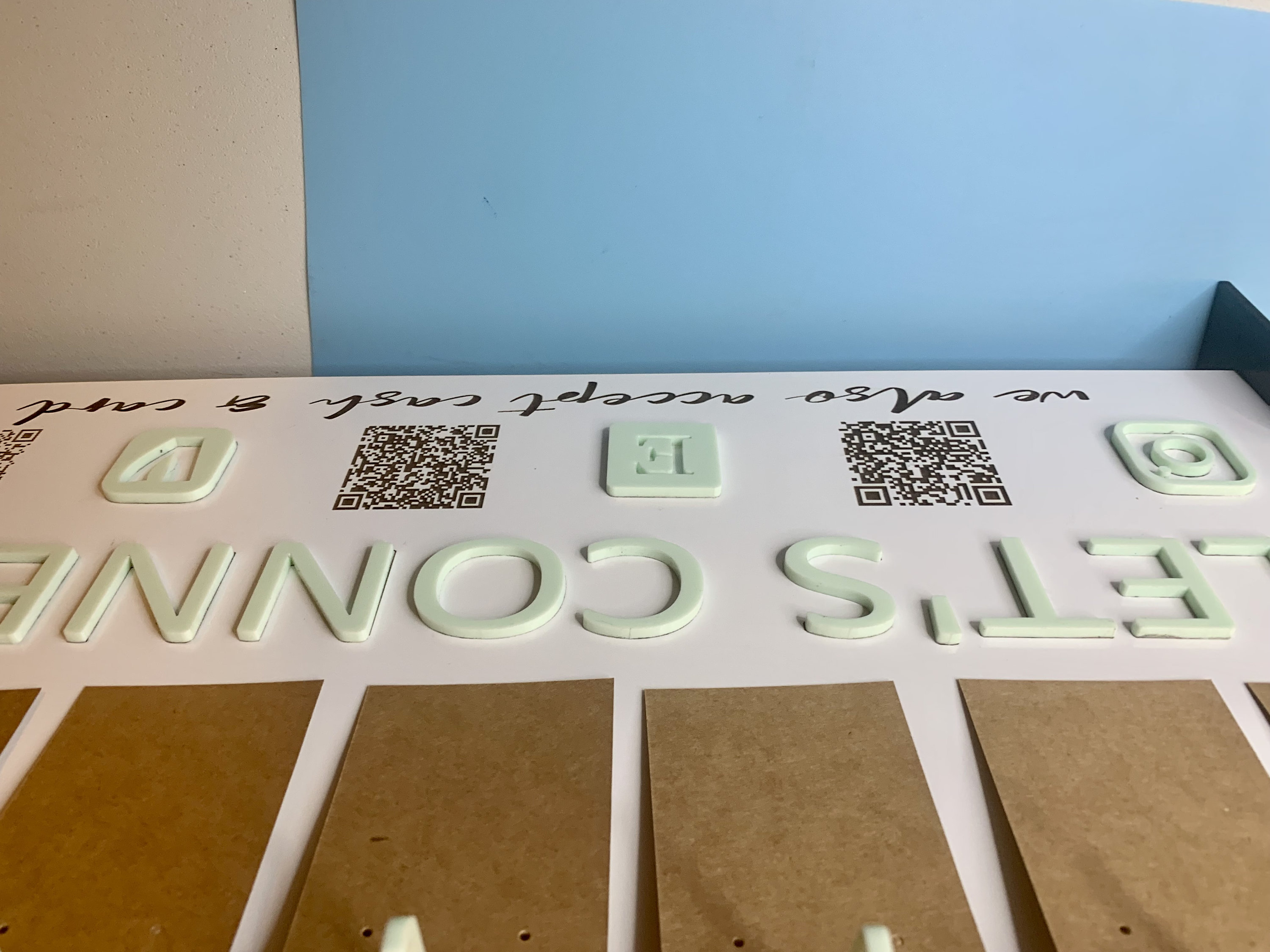 Personalized Earring Display with QR Codes for Craft Fairs Vendor ...