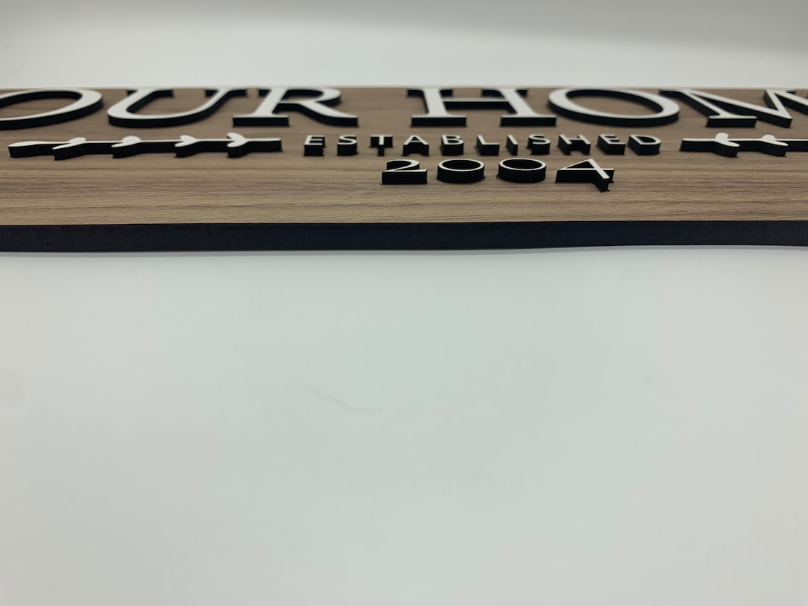 Our Home Established Sign / Personalized With Year / - Etsy