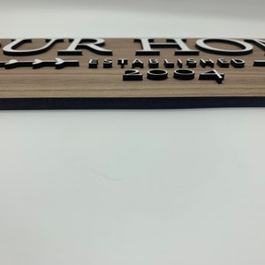 Our Home Established Sign / Personalized With Year / - Etsy