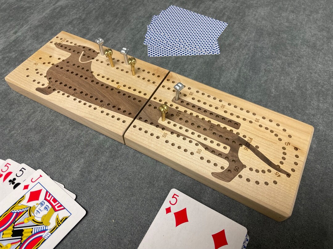 Doxie / Dachsund Cribbage Travel Board (wiener Dog) - Etsy