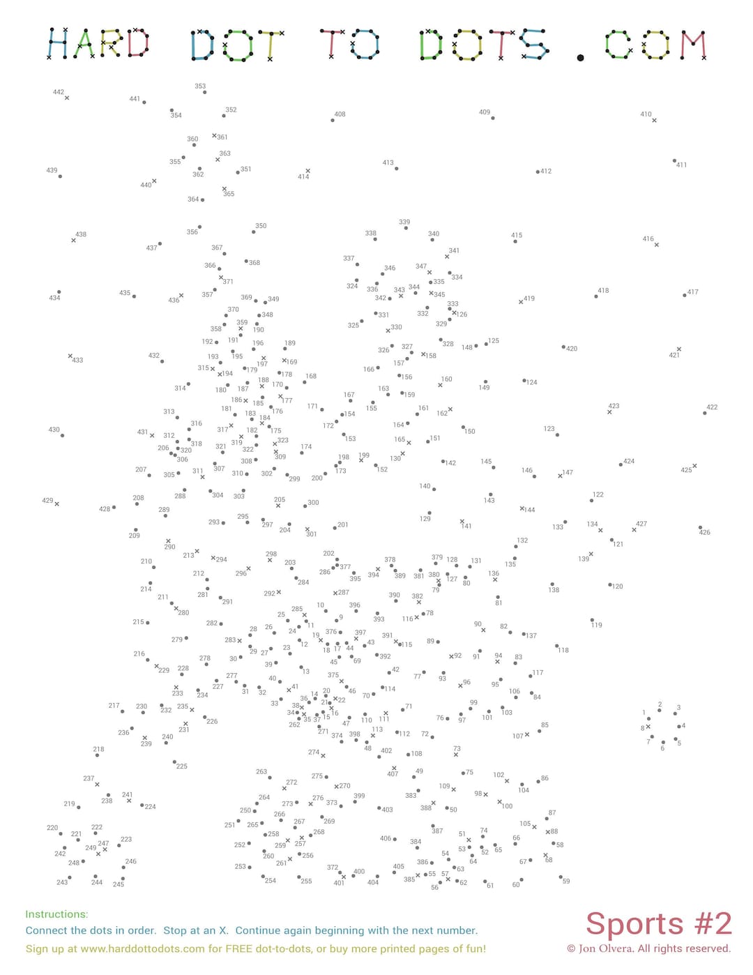 Sports 10 Pack Hard Dot to Dots - Etsy