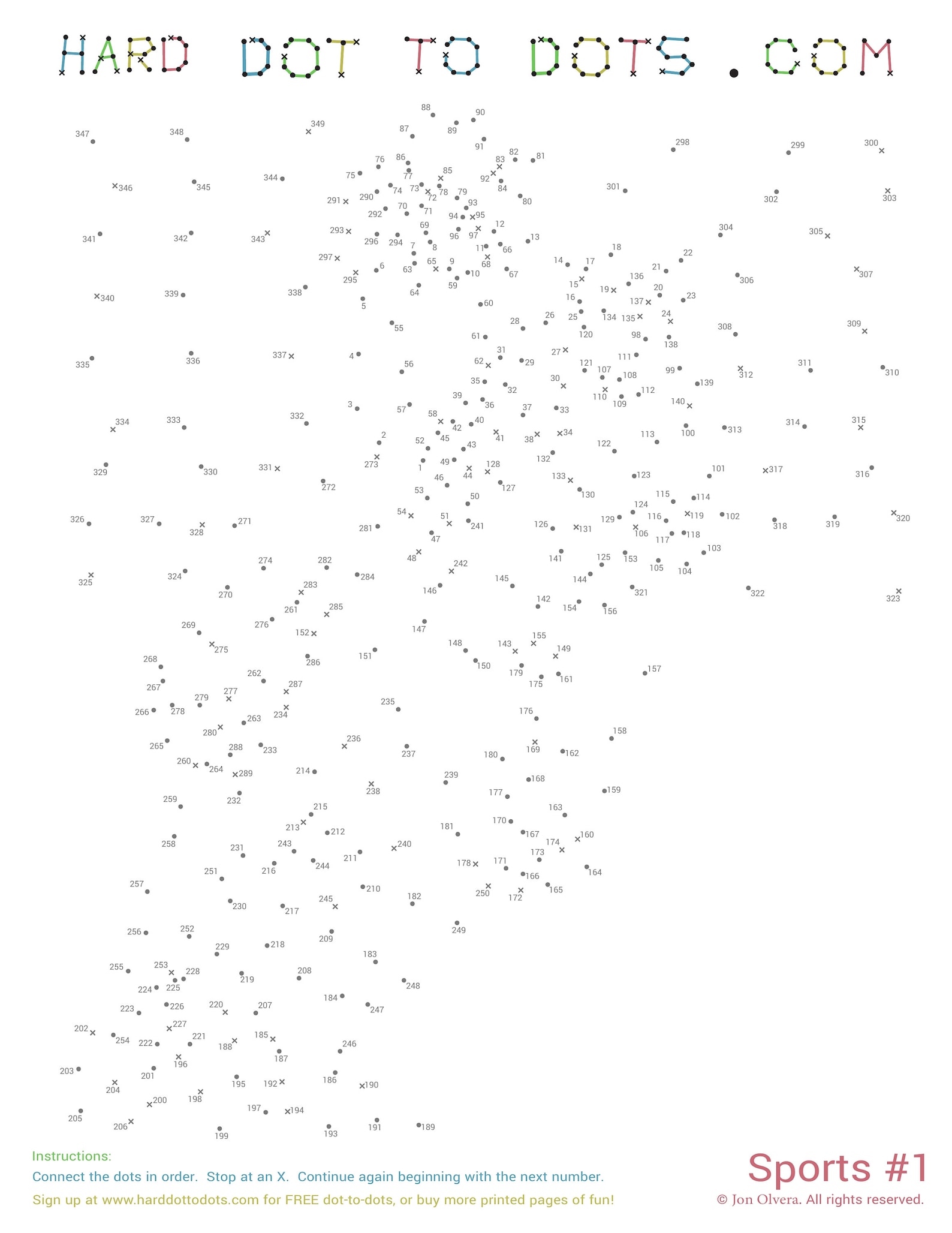 Sports 10 Pack Hard Dot to Dots - Etsy