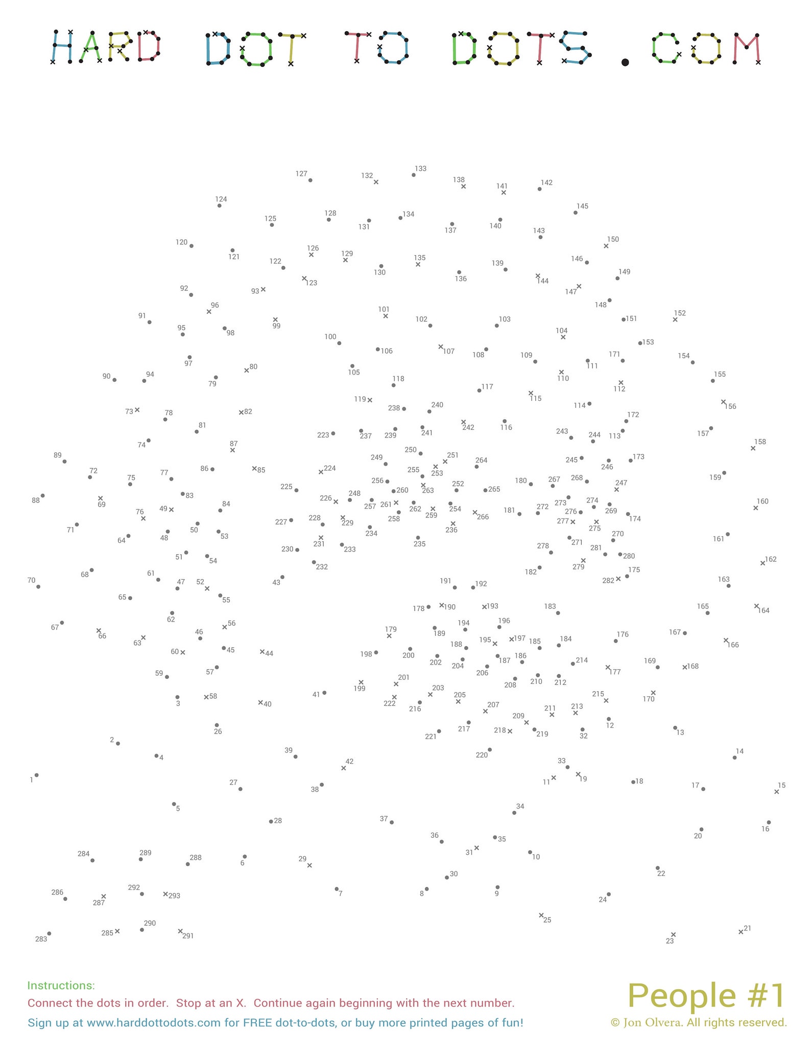 People 10 Pack Hard Dot to Dots - Etsy