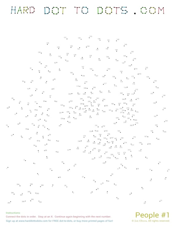 Very Hard Dot To Dots For Adults