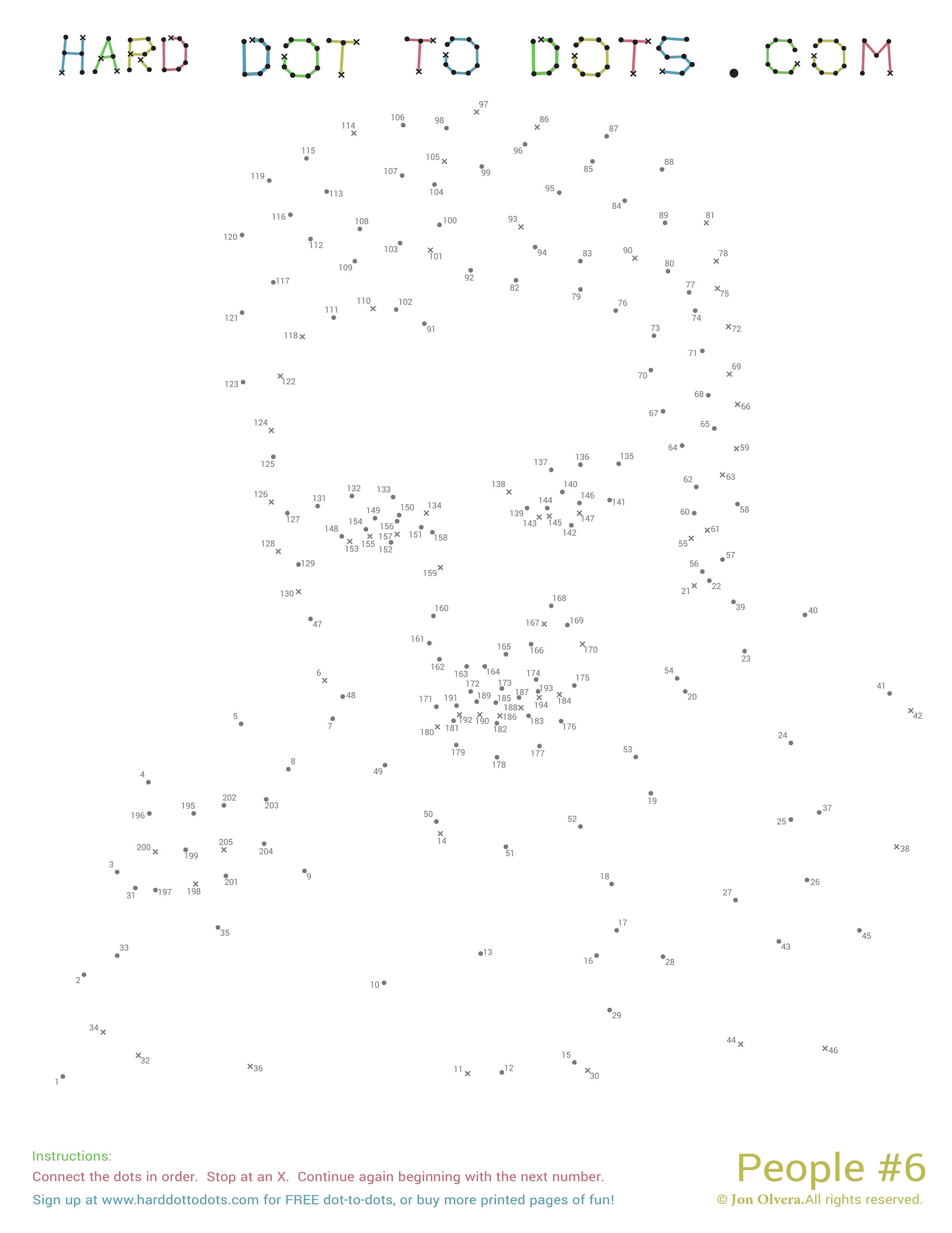 People 10 Pack Hard Dot to Dots - Etsy