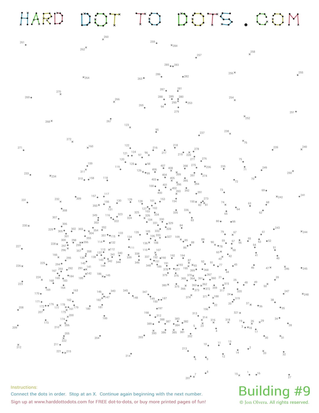 Buildings 10 Pack Hard Dot to Dots - Etsy