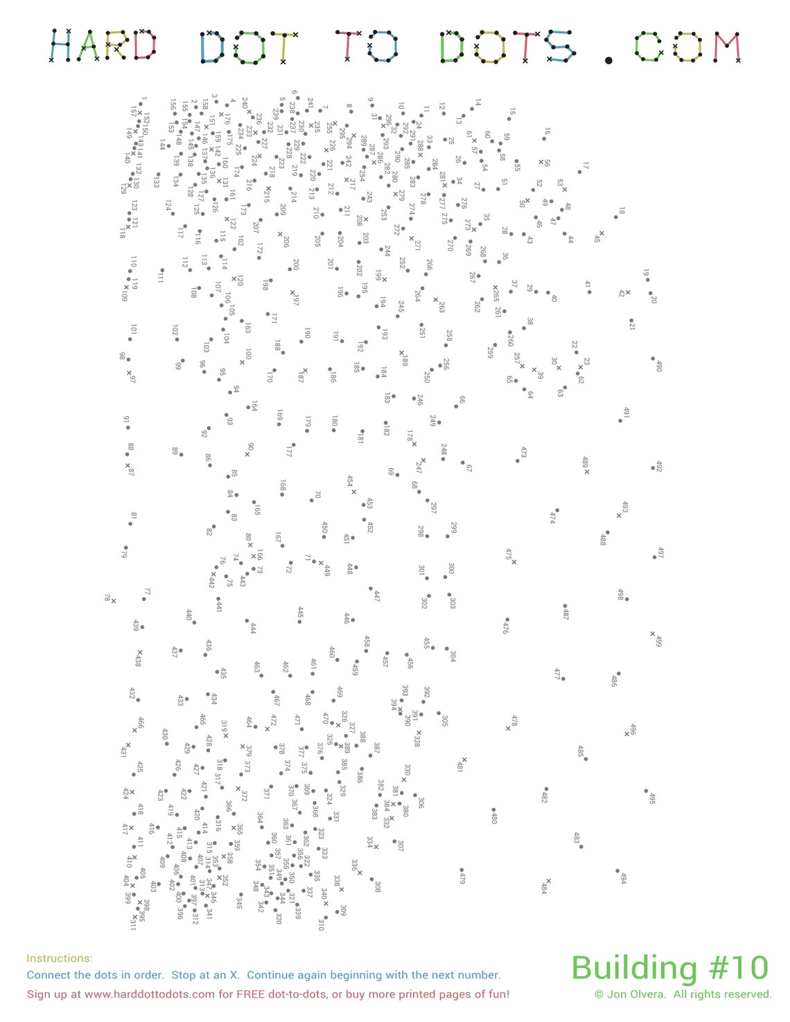 Buildings 10 Pack Hard Dot to Dots - Etsy