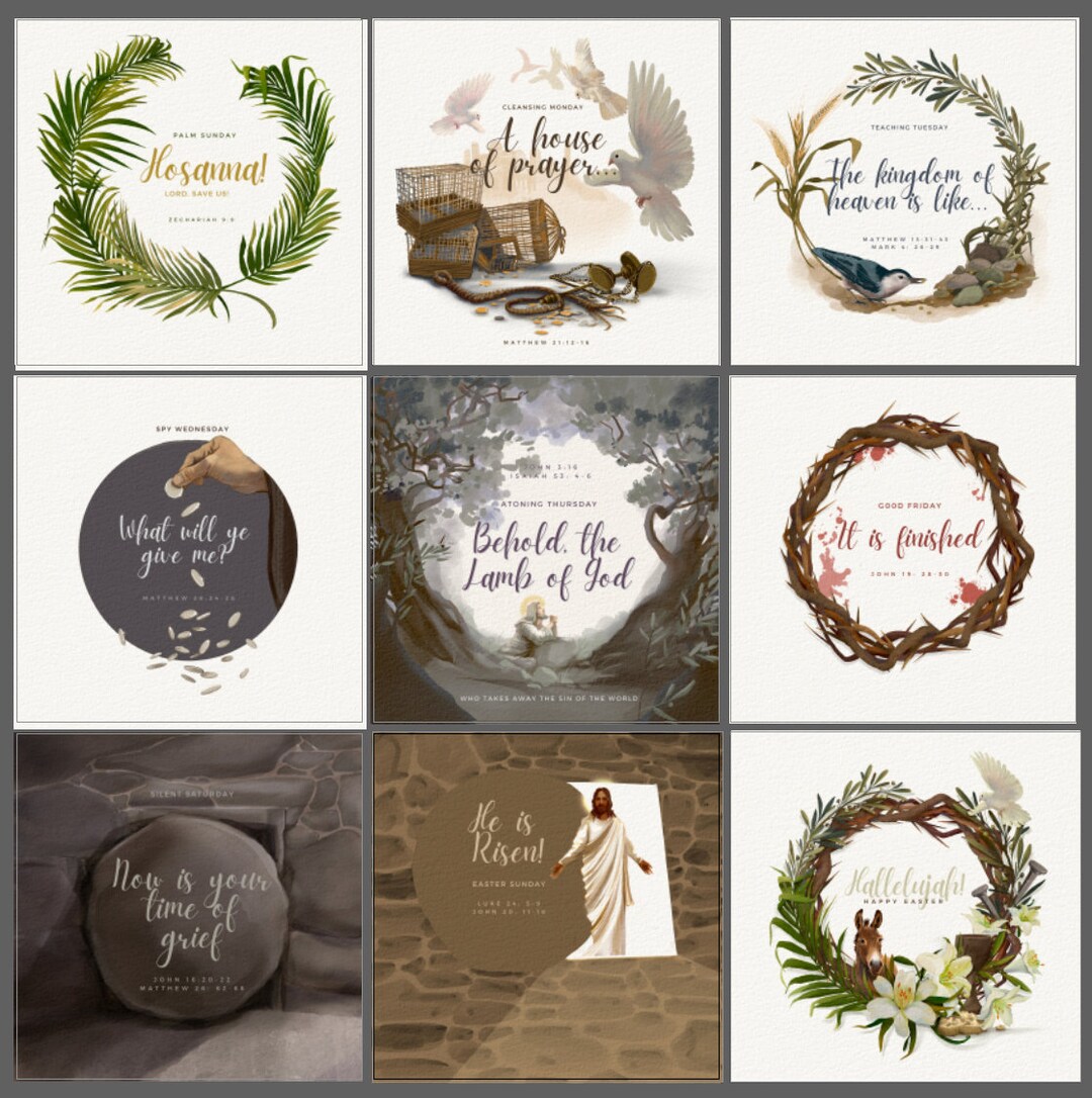 Holy Week Cards - Etsy