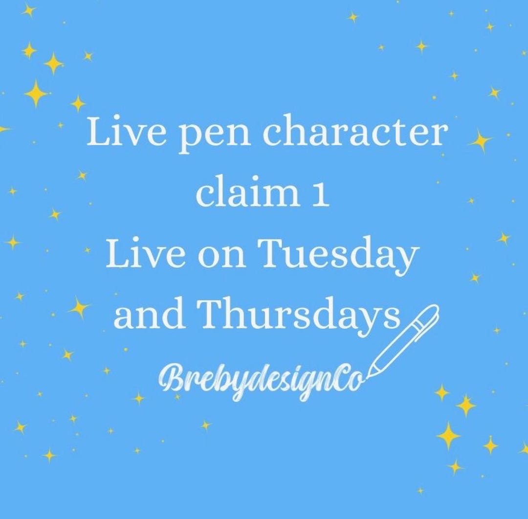 CHARACTER CLAIM Live Pen Builds 1 - Lives in Tuesdays and Thursdays @6 ...