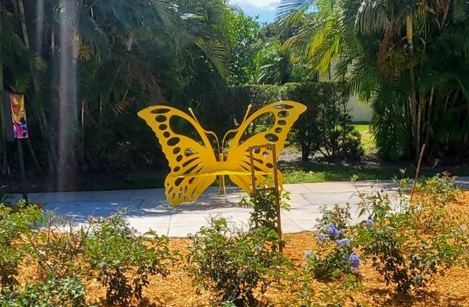 Butterfly Bench Garden Bench Sitting Bench Custom Unique | Etsy