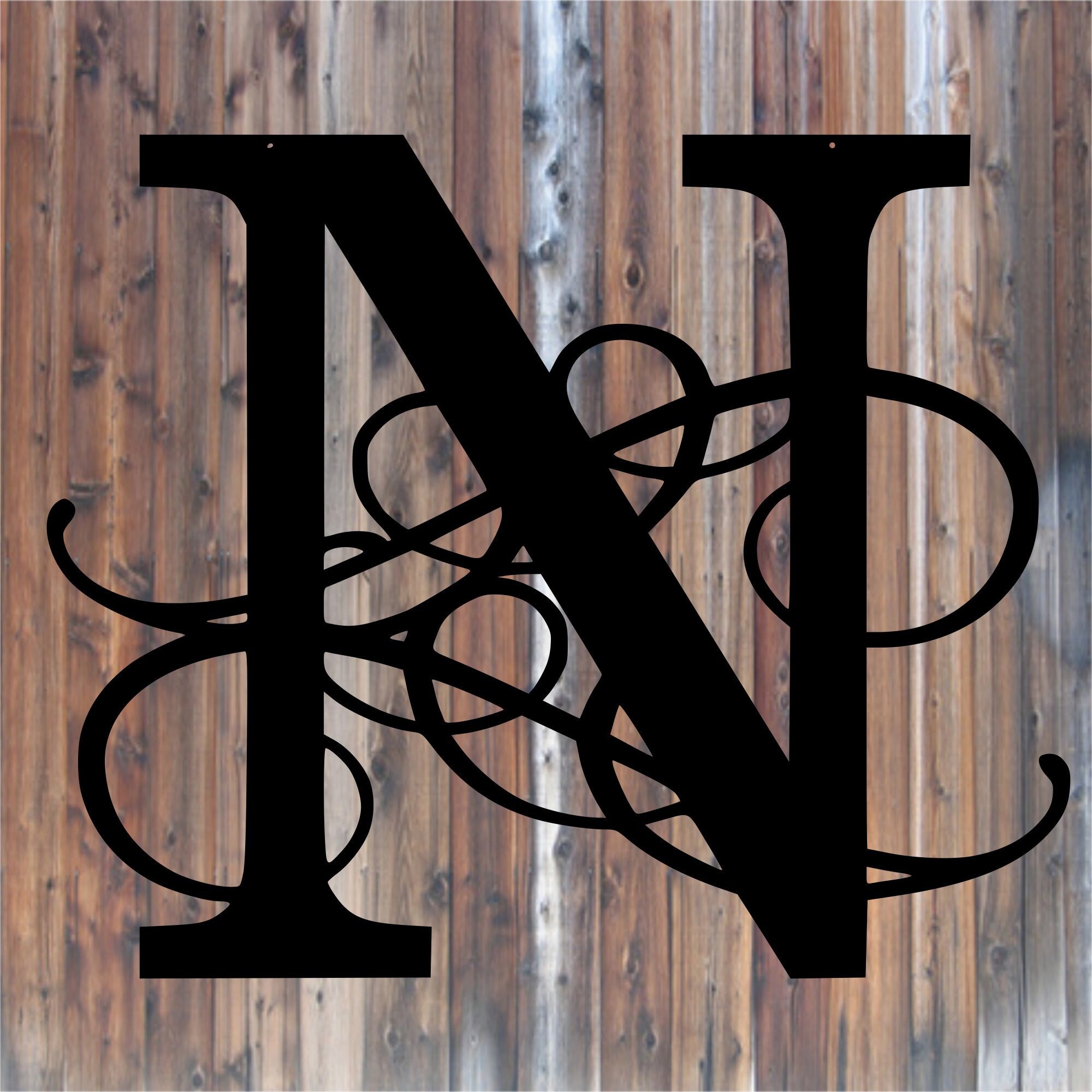 Monogram Metal Sign Personalized Gift Wedding Gift | Etsy